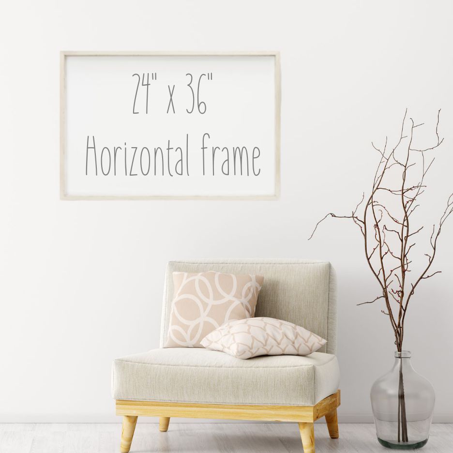 - 24" x 36" Framed Sign Upgrade – Hammer & Stain Buffalo